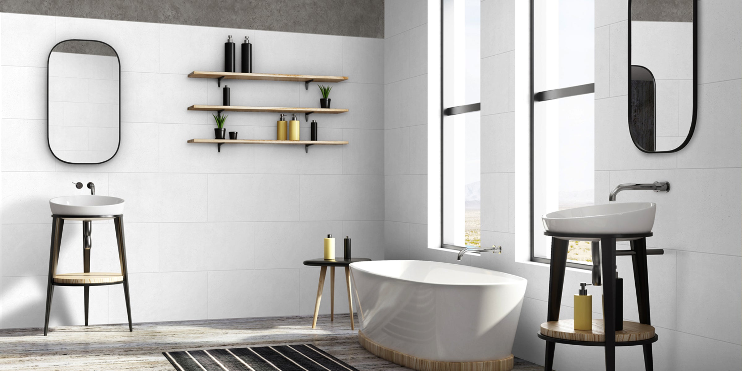 Revêtement mural étanche pour salle de bain - Grosfillex Expert