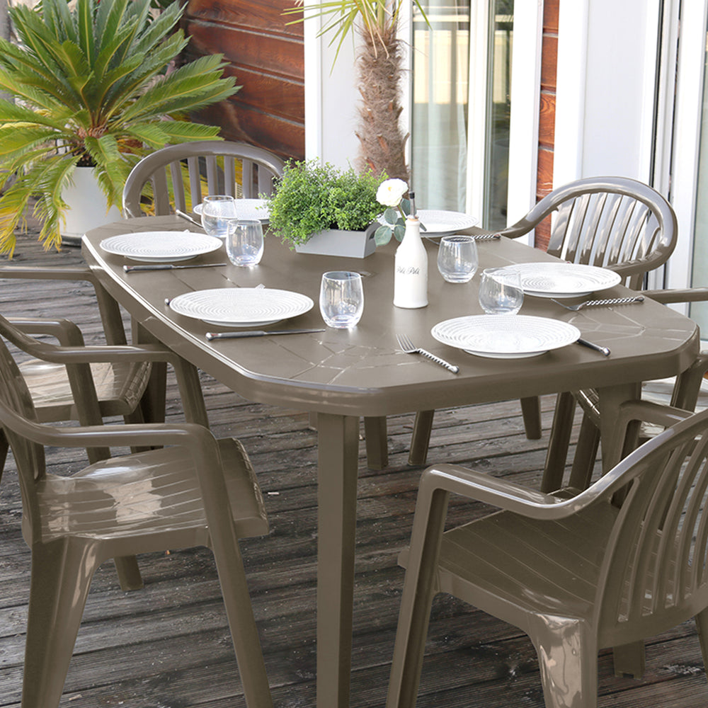 Miami table 165 x 100 cm | complete table | Grosfillex professionals