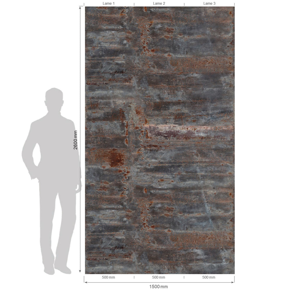 Element 3D Oxidized Metal wall panel | Wall cladding | Grosfillex ...